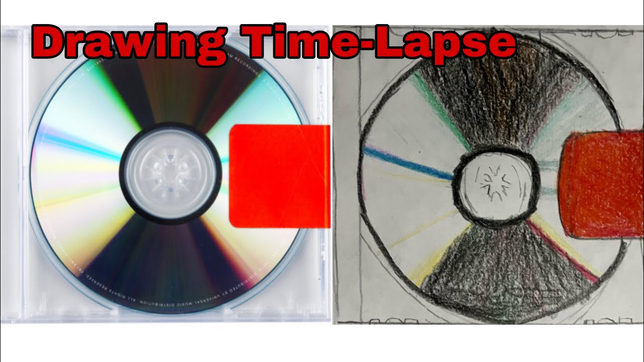 YEEZUS Album Cover Drawing Time-Lapse - YouTube