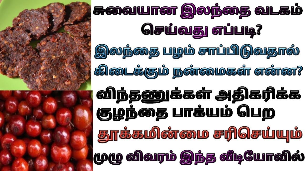 elantha vadai in tamil | இலந்தை வடை செய்முறை | benefits of jujube fruit ...