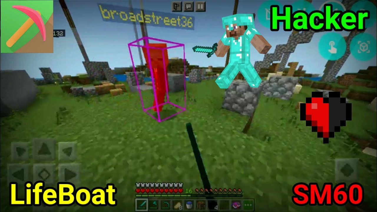 LIFEBOAT SURVIVAL MODE HACKER SM60 | HACKS | #minecraft # ...