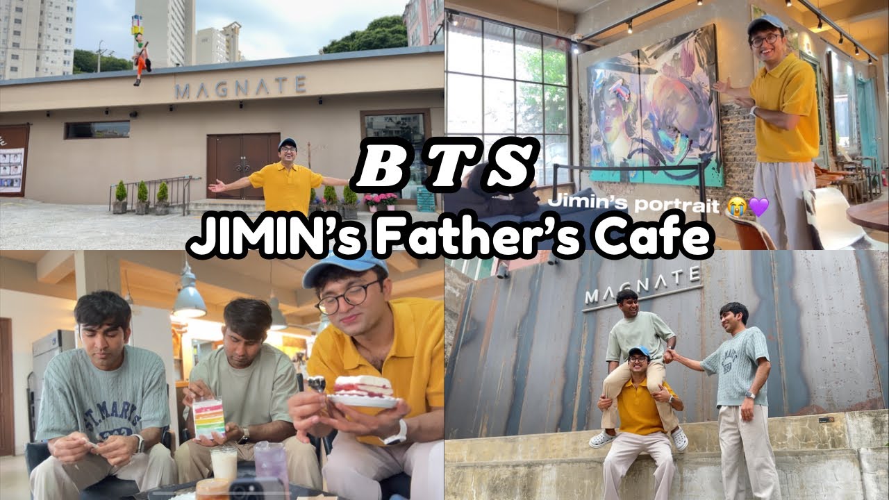 BTS JIMIN's DAD's CAFE in Busan | Full Cafe Tour + GIVEAWAY - YouTube