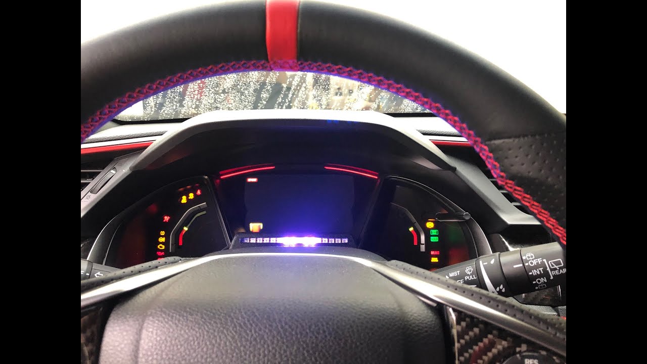 S.E.S Sequential shift light Civic Type R Fk8 - YouTube