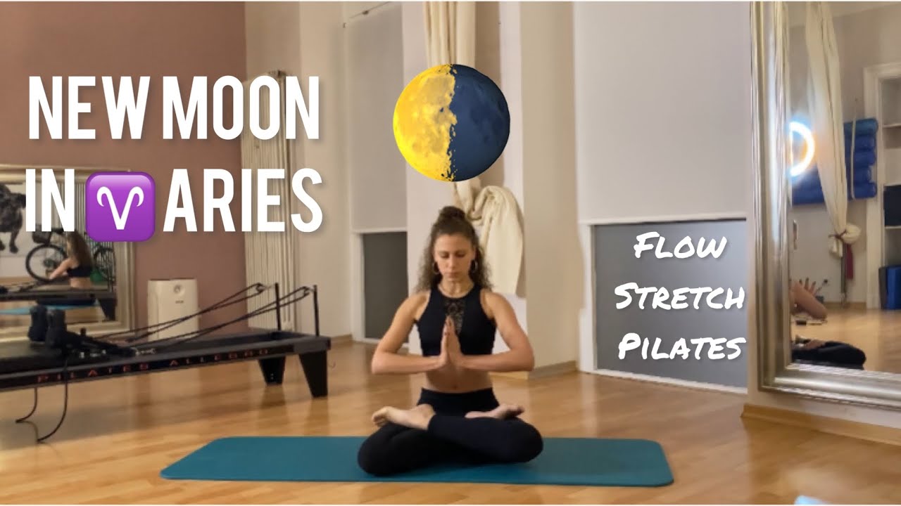 New Moon In Aeries FLOW #pilates #workout #stretch - YouTube