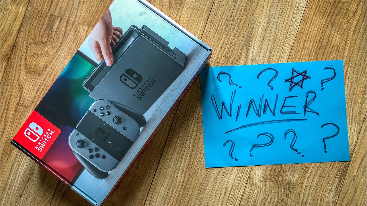 NINTENDO SWITCH GIVEAWAY WINNER - YouTube