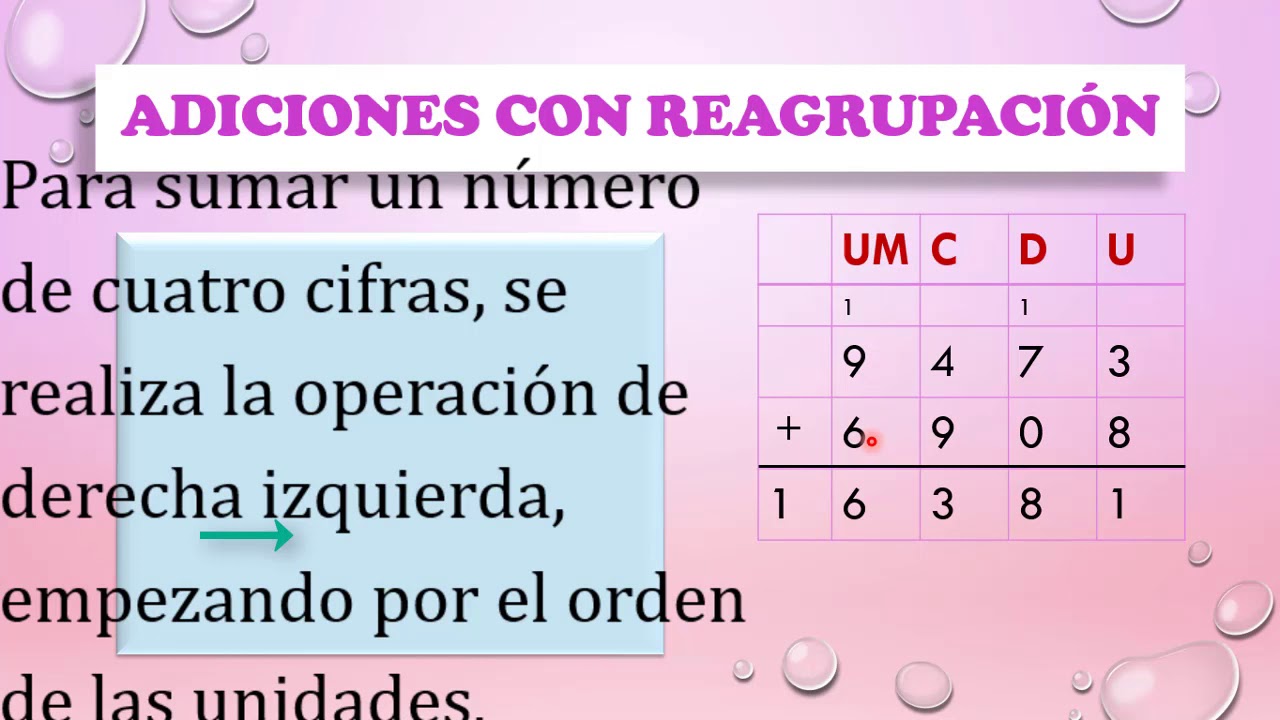SUMA CON REAGRUPACIÓN - YouTube