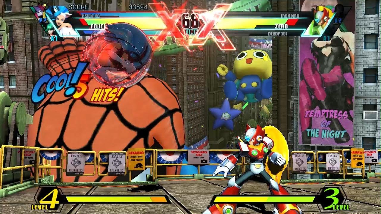 Ultimate Marvel vs. Capcom 3 - Morrigan, Hsien-Ko, and Felicia Arcade ...