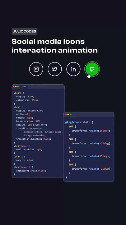 Social Media Icons Animation 🚀🚀🚀🚀🚀 Css Htmlcss Html5css3 Csstips Animation Programmer