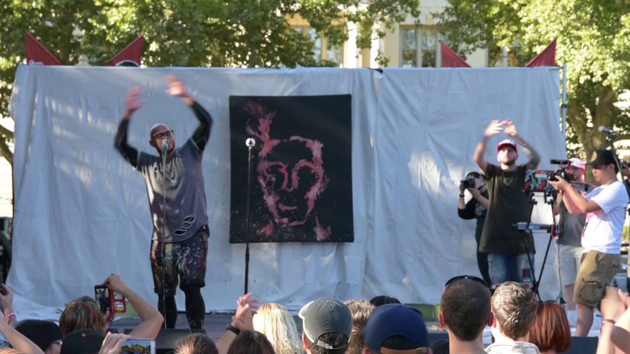 David Garibaldi, Performance Painter - YouTube