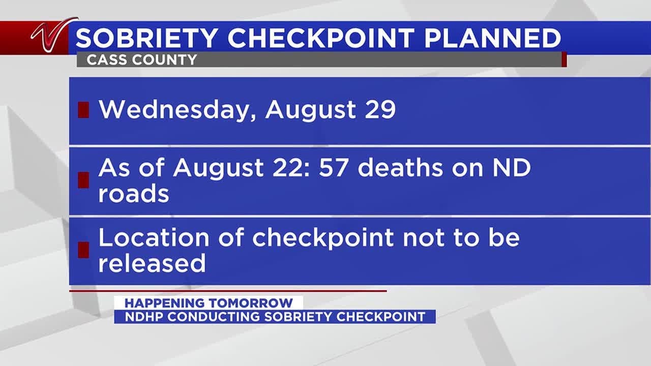 NDHP Conducting Sobriety Checkpoint Tomorrow - YouTube