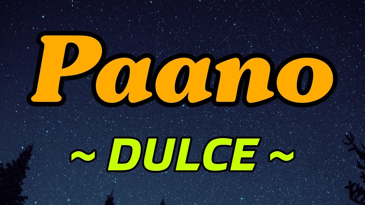 DULCE - PAANO - THE BEST OF 80'S90'S OPM LOVE SONG MUSIC/cover #music # ...