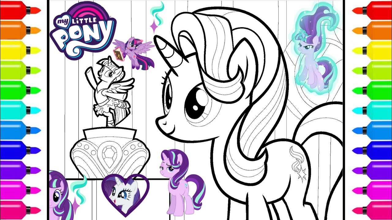 How to Color My Little Pony for Kids and Toddlers|RARITY+STARLIGHT ...