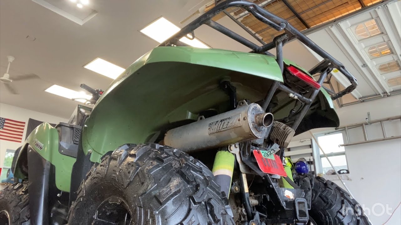 Brute Force 750 with Muzzy Exhaust Sounds Insane!!!! - YouTube