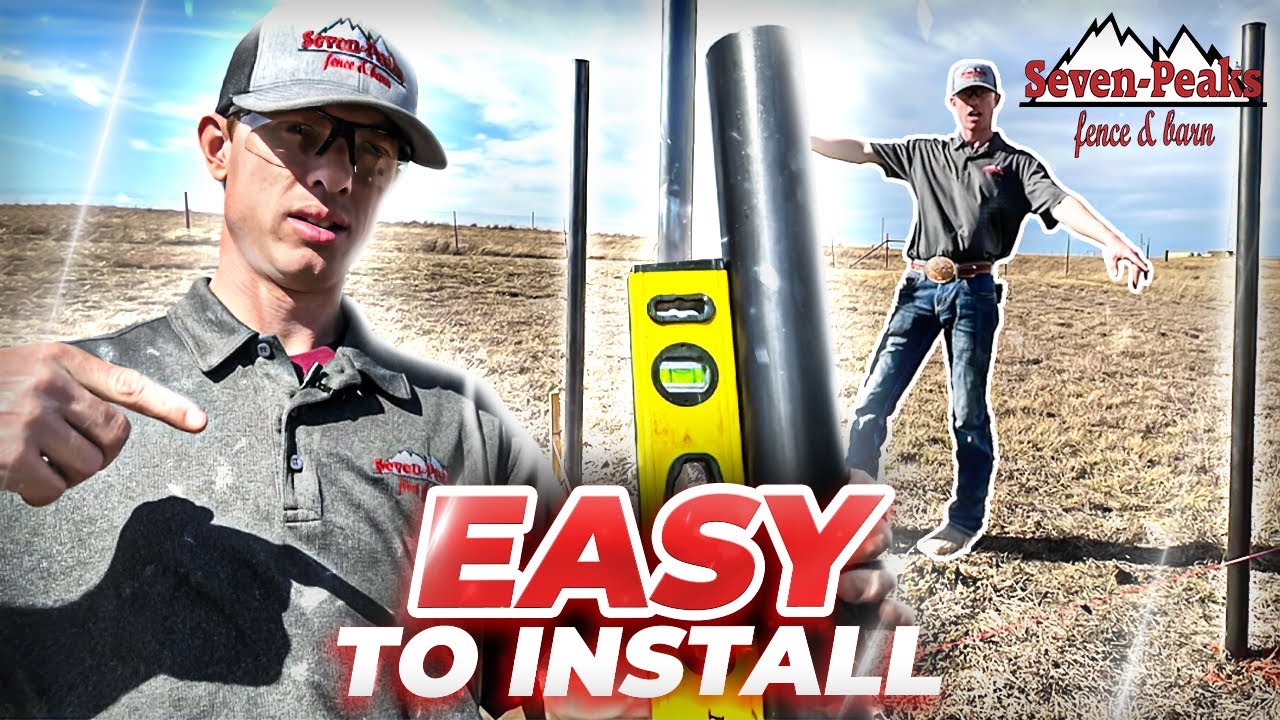 How To Easily Install Metal FENCE POSTS Step By Step Guide YouTube
