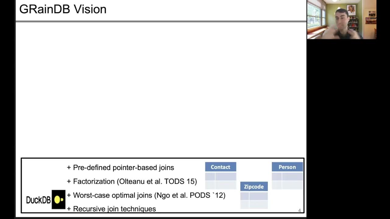 GRainDB: A Relational-core Graph-Relational DBMS - YouTube
