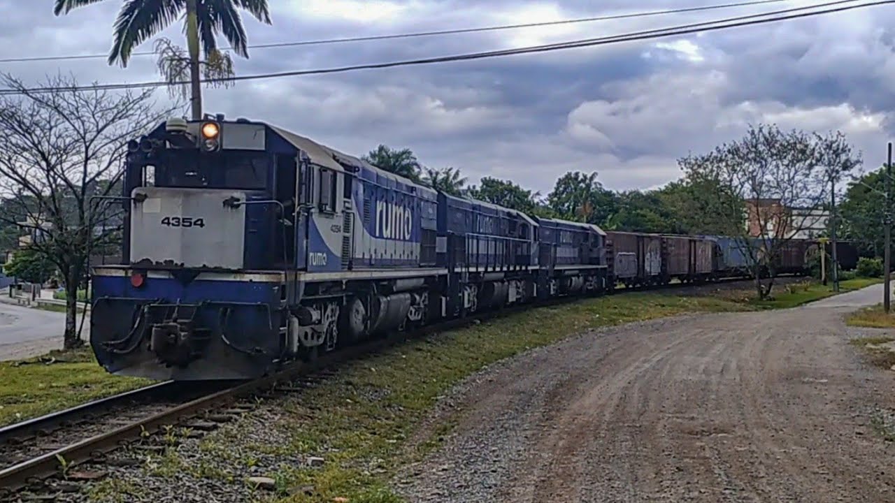 Trem Rumo Viaduto Nova Brasília - YouTube