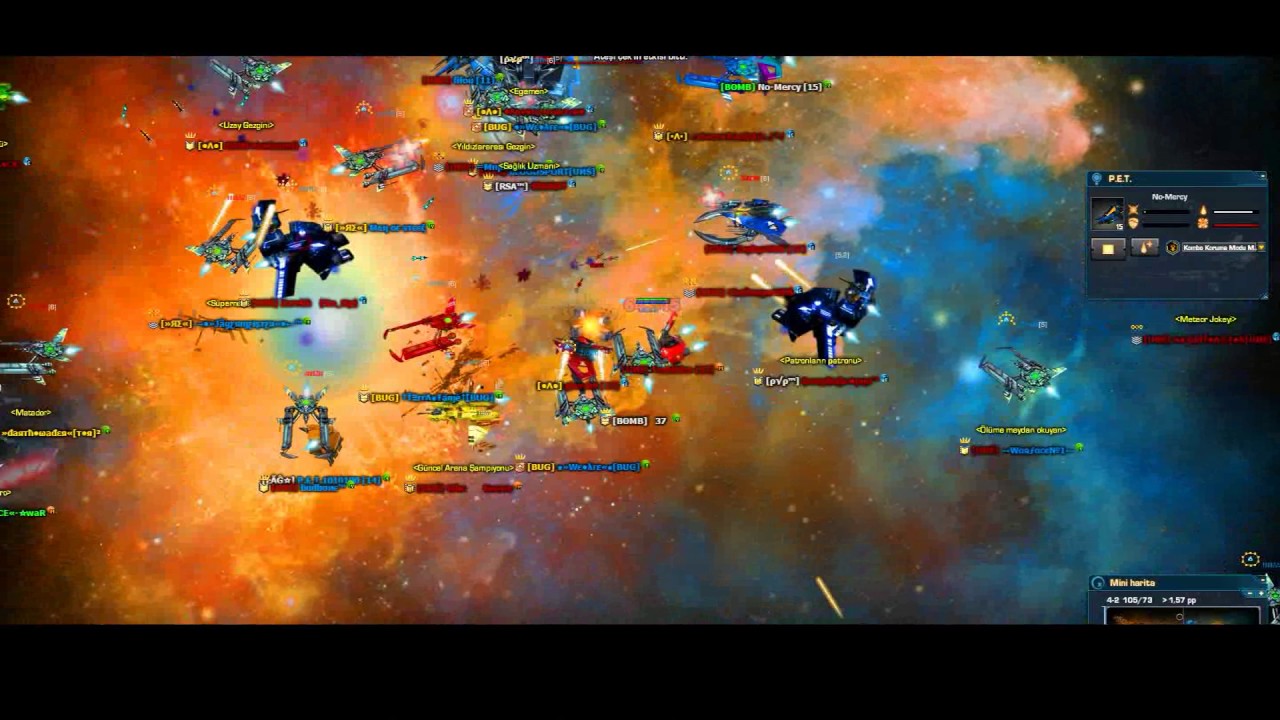 Darkorbit - THE BIGGEST WAR 50V80 (BOMB & •Λ• VS UNS & RSA) [Global ...