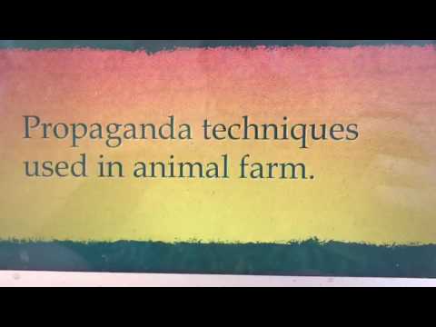 Assignment on Propaganda techniques used in Animal farm - YouTube