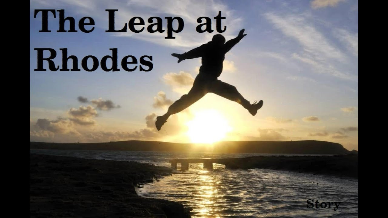 Short Story in English - The Leap at Rhodes. - YouTube