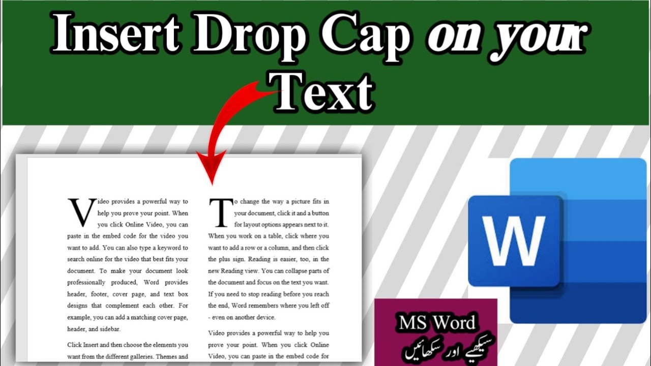 How To Add Drop Cap In MS Word MS Word Tutorials In Urdu Hindi Free how-to-add-drop-cap-in-ms-word-ms-word-tutorials-in-urdu-hindi-free