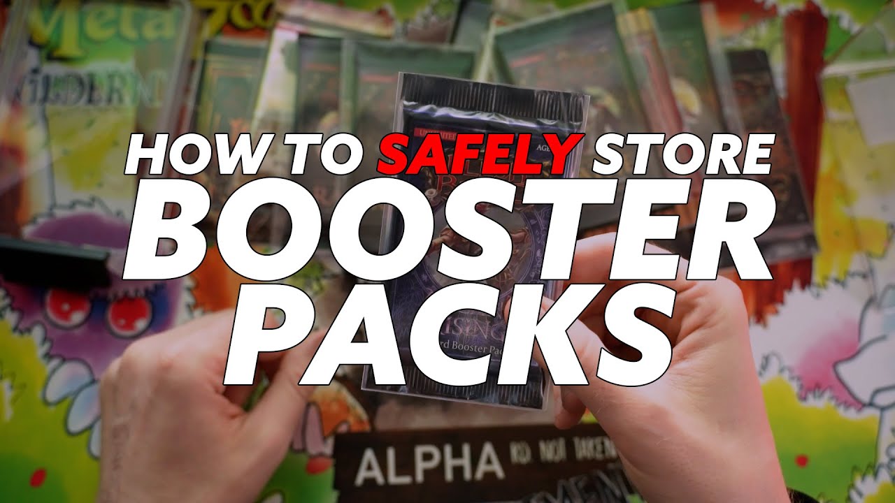 How to safely store booster packs - YouTube