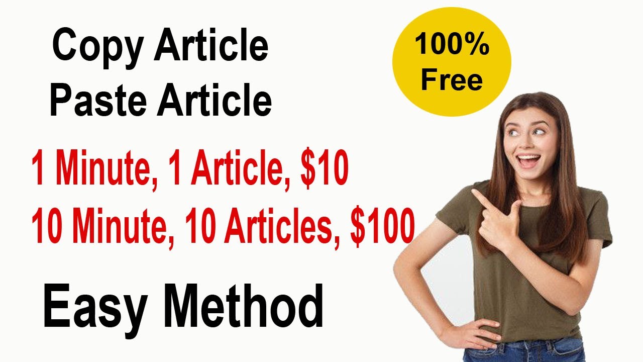 Copy Article and Paste Article | Earn Money Online | Copy and Paste ...