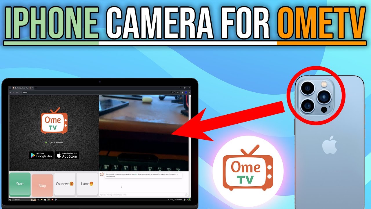 iPhone as Virtual Camera on Ome TV (2024) - YouTube