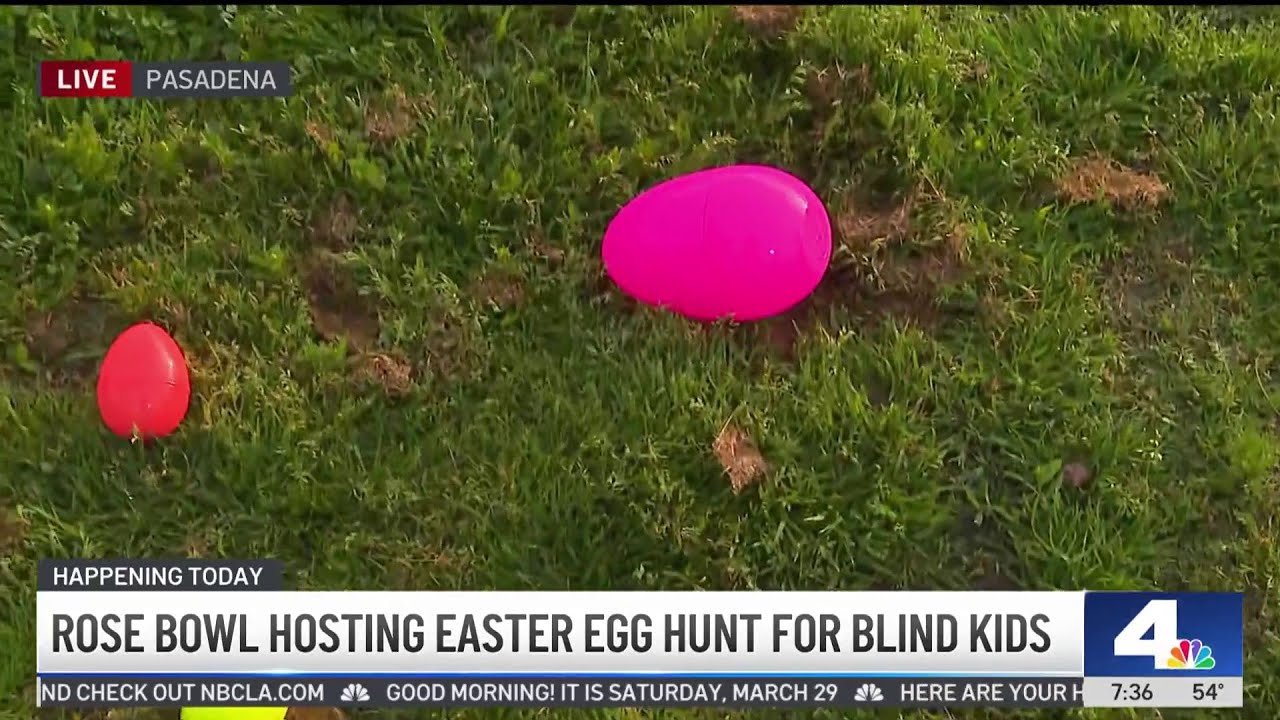 Rose Bowl's Easter egg hunt includes beeping eggs for blind children ...