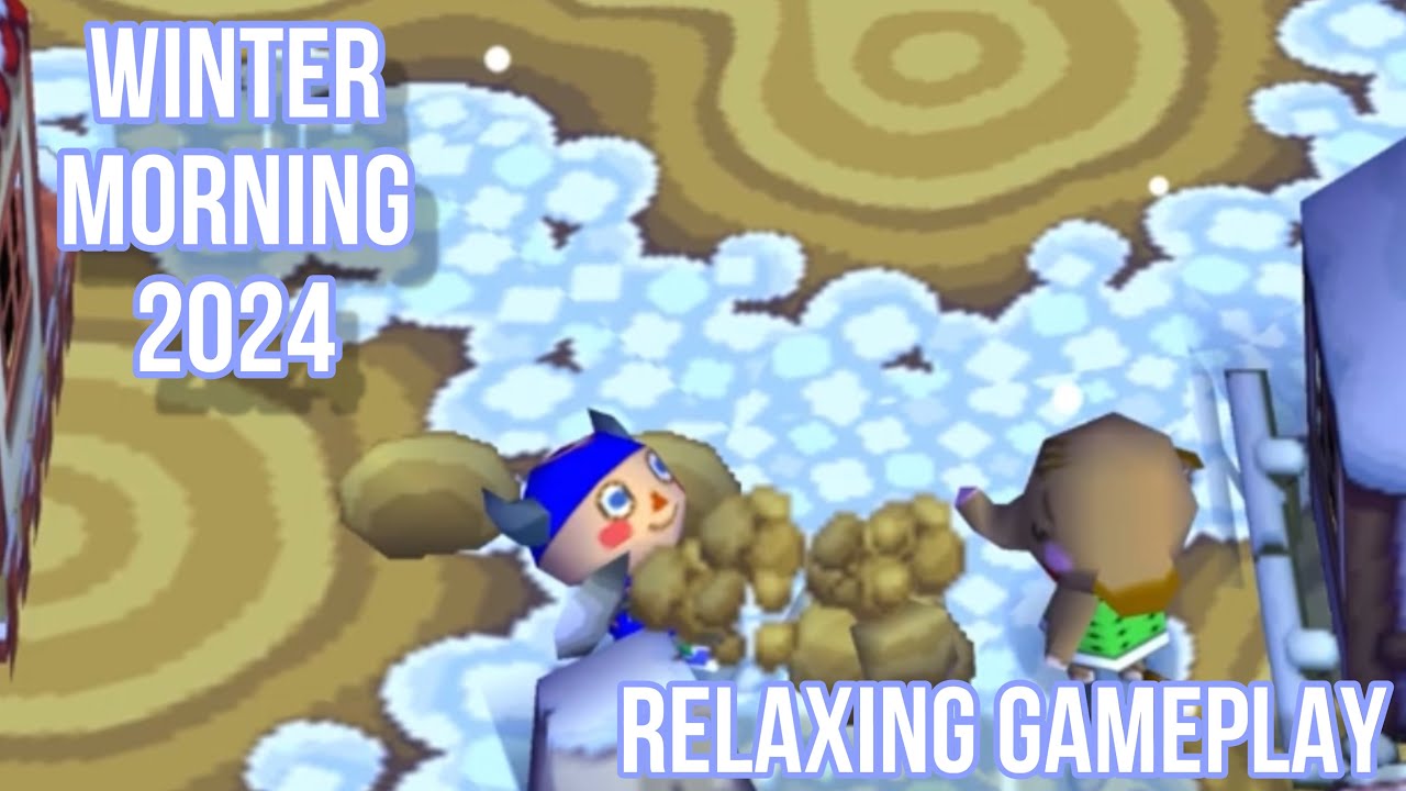 Animal Crossing (GameCube) Winter 2024 Morning Gameplay (No Commentary ...