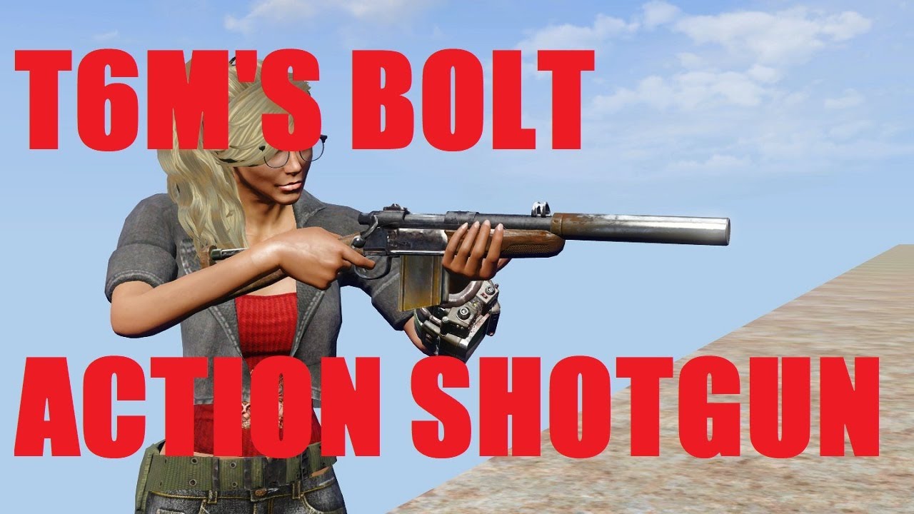 Fallout 4 Mod Review - T6M's Bolt-Action Shotgun - YouTube