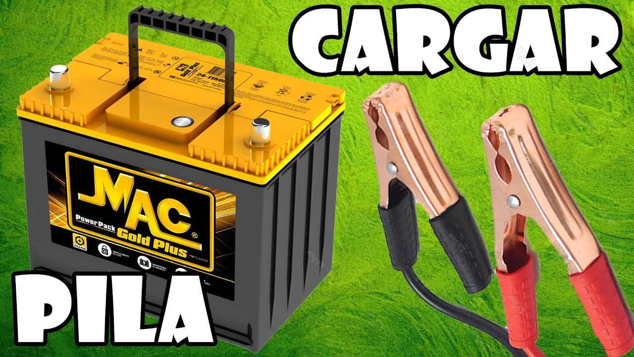 Como Cargar una Batería (Pila) de Carro (Auto) de Forma Casera con un ...