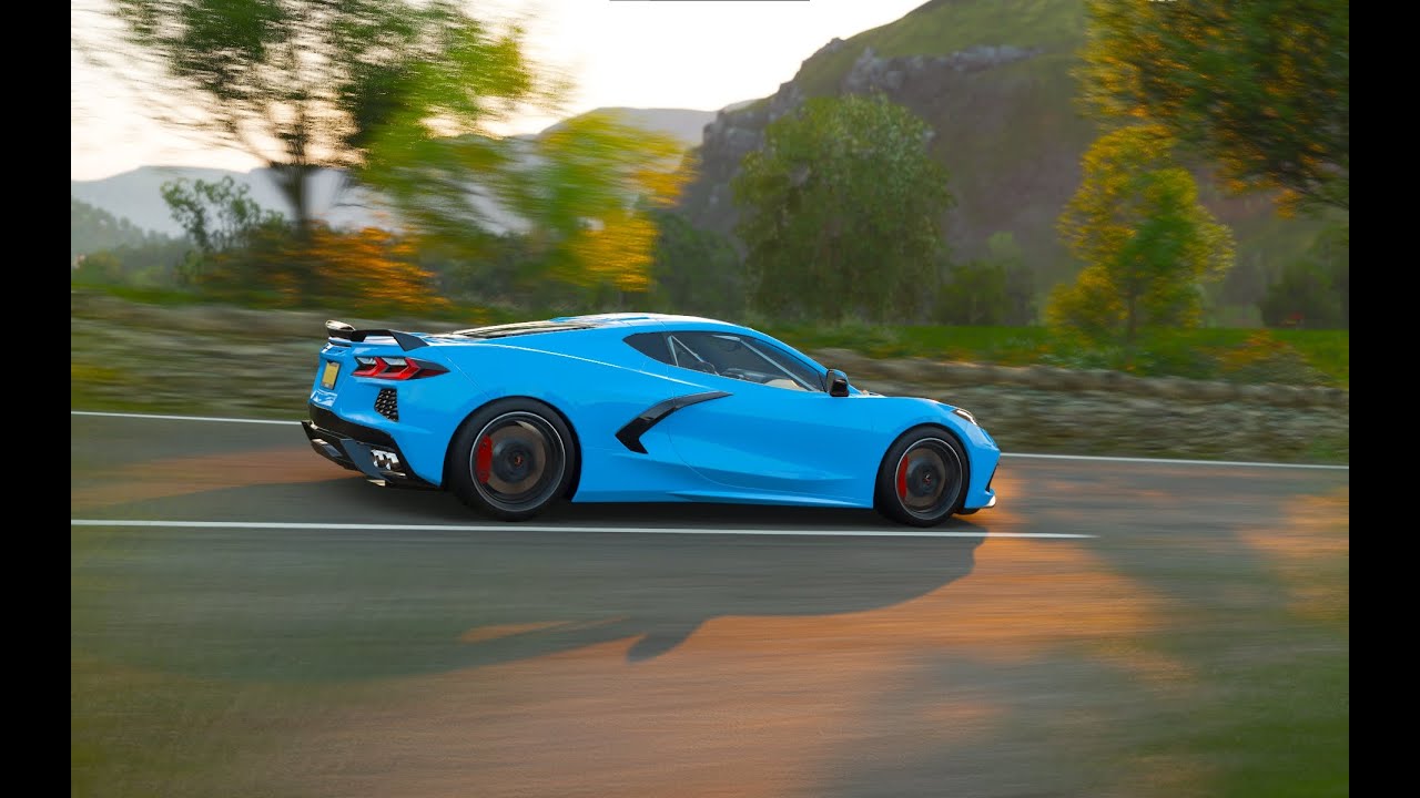 Forza Horizon 4 - Just a Blue C8 Corvette - YouTube