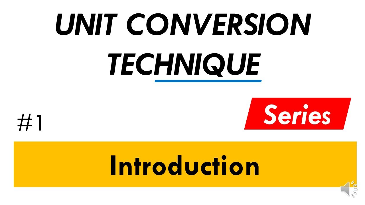 Unit Conversion Technique Introduction YouTube unit-conversion-technique-introduction-youtube