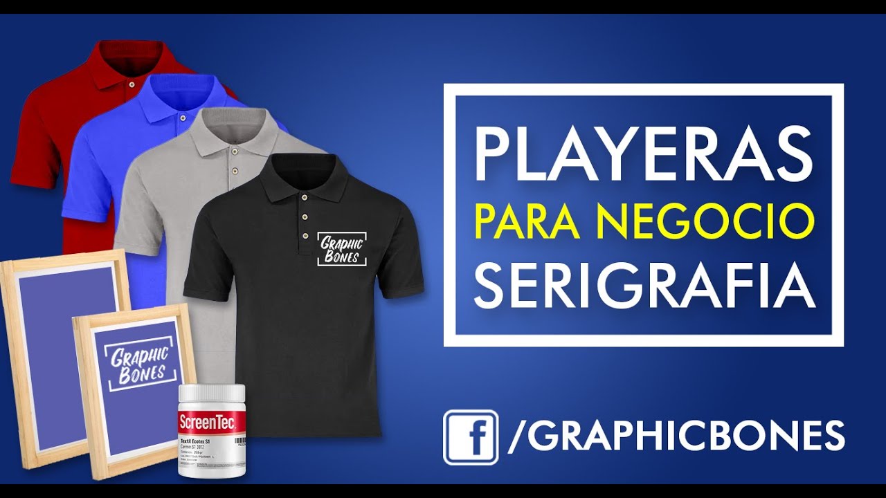 SERIGRAFIA / PLAYERAS POLO PARA NEGOCIO / GRAPHIC BONES JRZ - YouTube