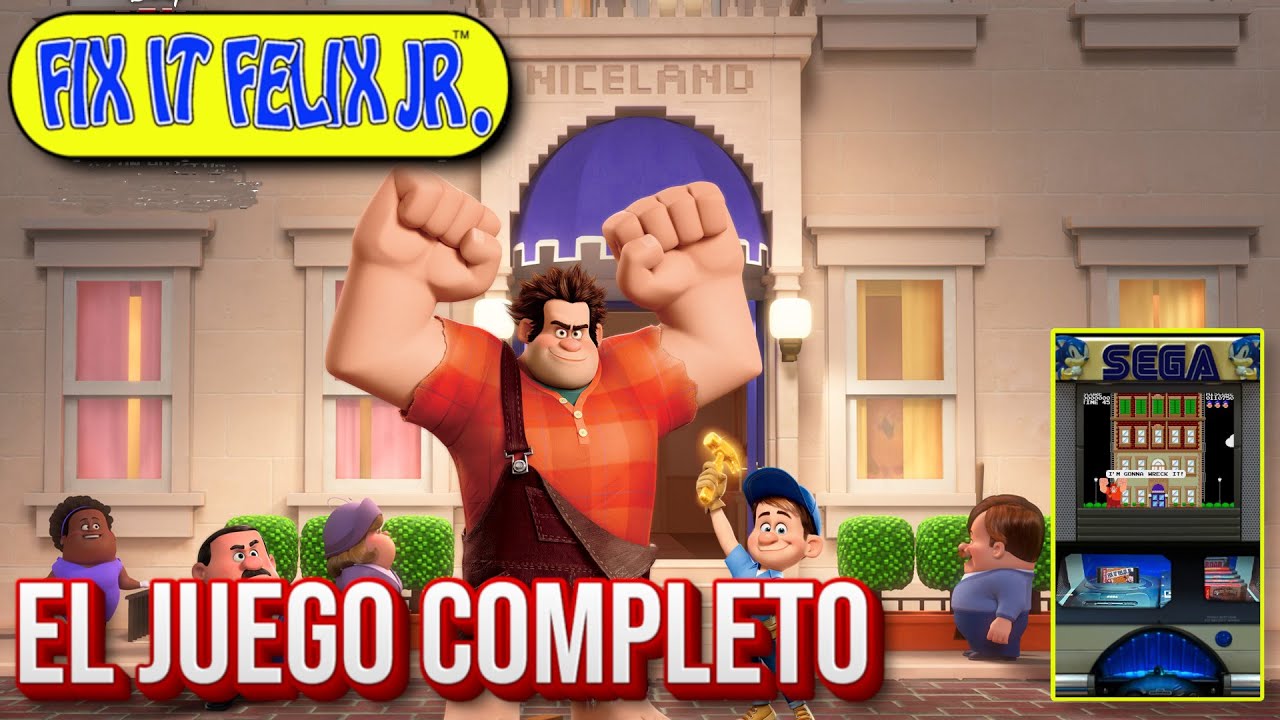 FIX IT FELIX JR. | JUEGO COMPLETO (PANTALLA VERTICAL) | SEGA GENESIS ...