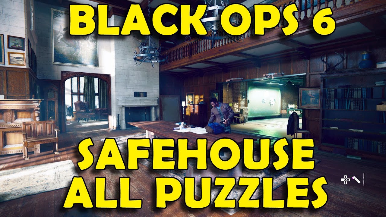 Call of Duty Black Ops 6 - All Safehouse Puzzles (The Puzzles, Mason ...