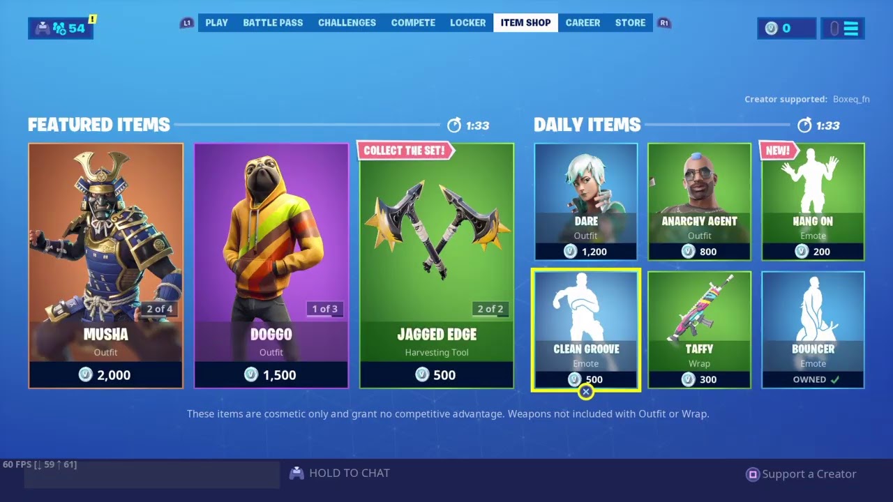 Fornite item shop countdown Aguset 31 2019 use code Boxeq_fn - YouTube