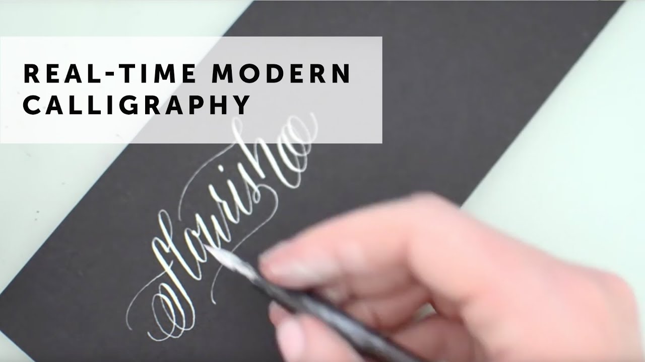 Flourish - Modern Calligraphy - YouTube