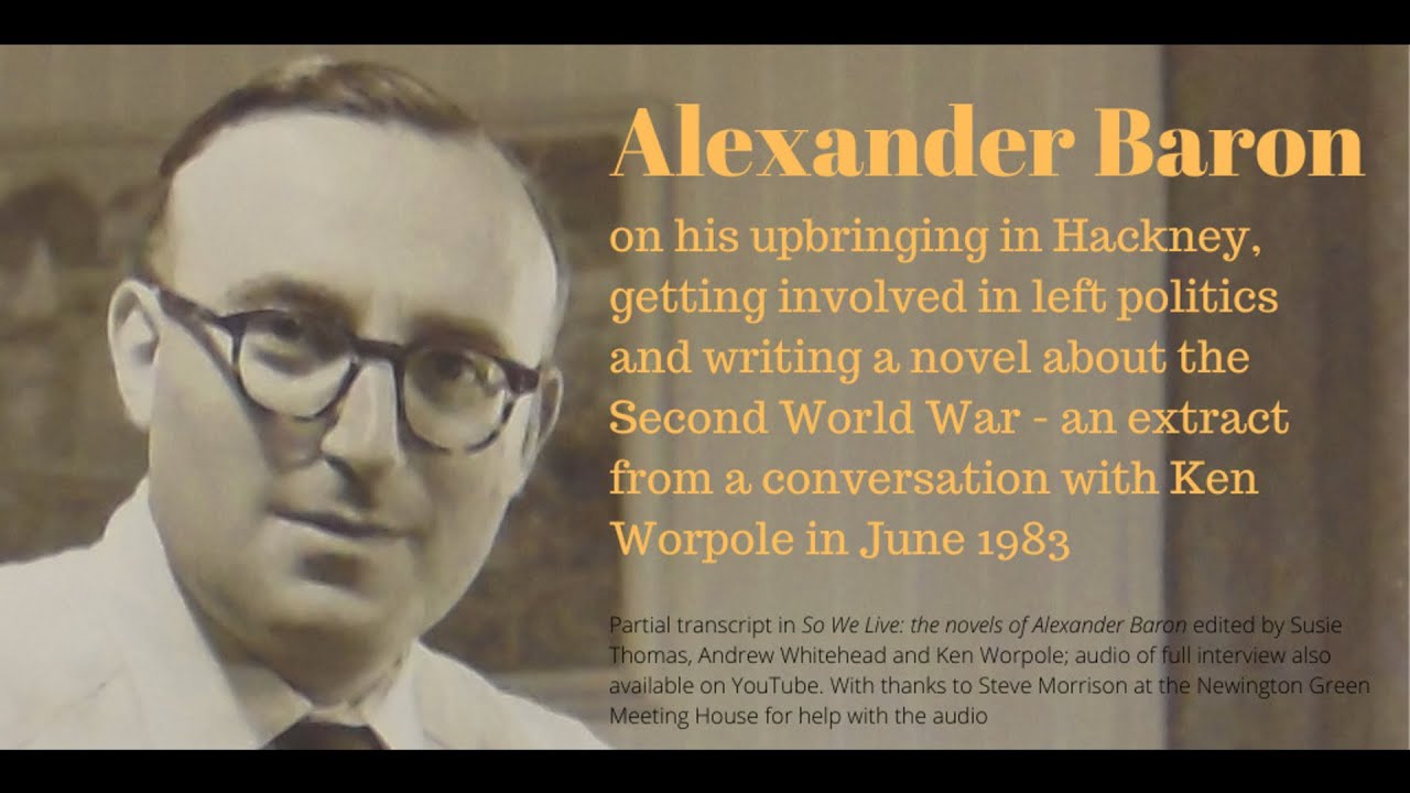 Alexander Baron - extract - YouTube