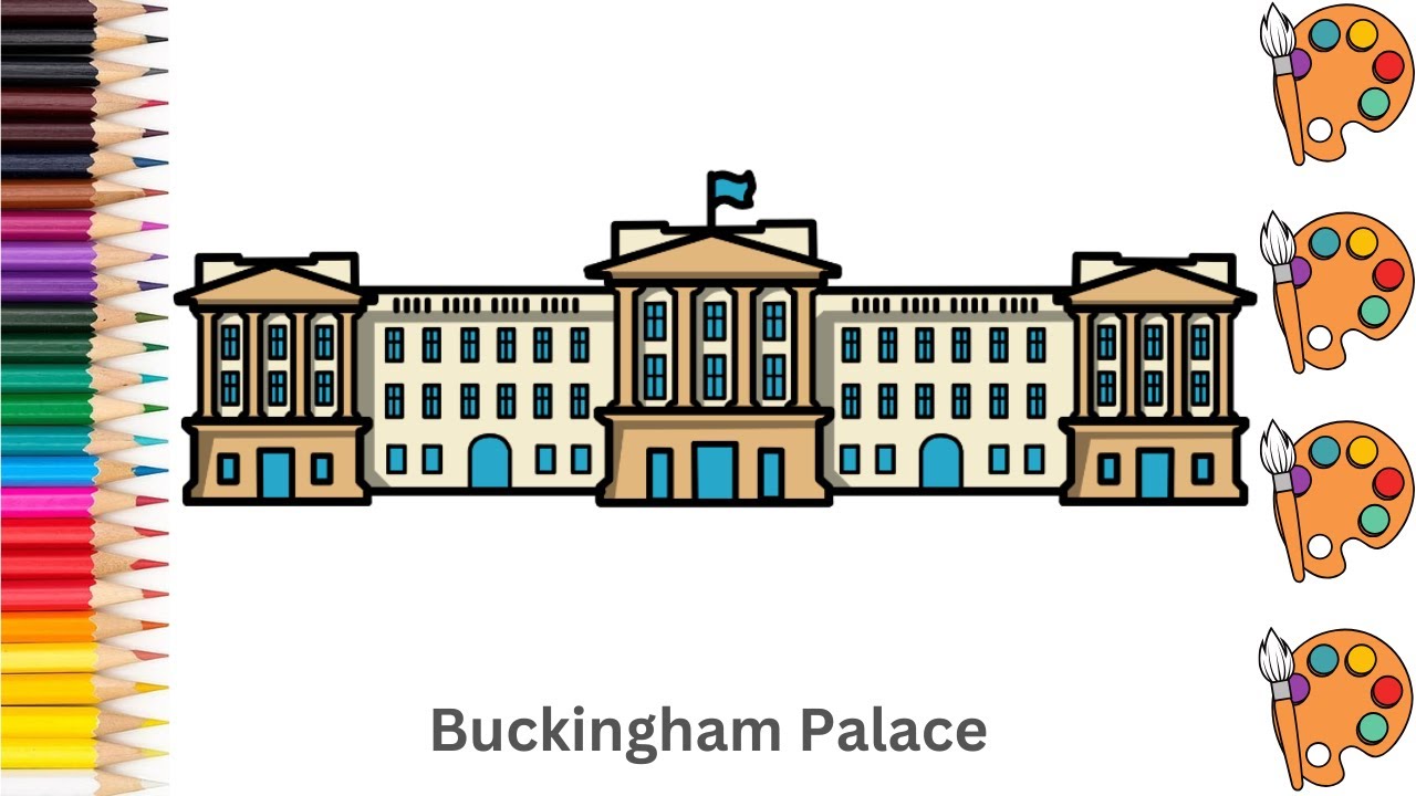 Easy To Draw Buckingham Palace