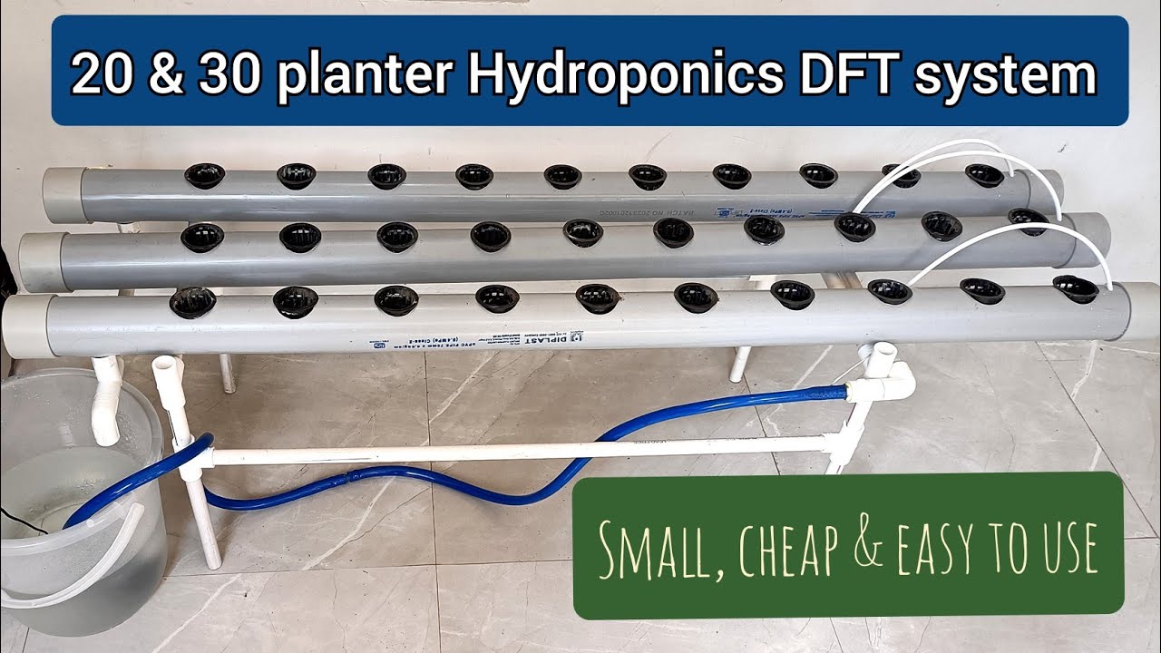 20 & 30 planter Hydroponics DFT system for practice, small cheap ...