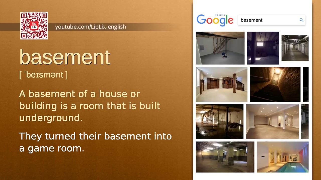 Basement : B2 level english vocabulary lesson, www.LipLix.com - YouTube