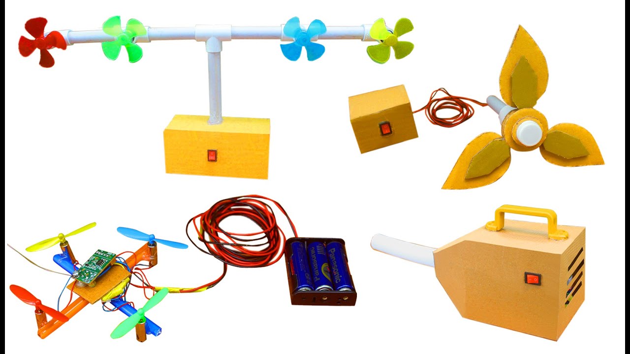 4 different best items made of cardboard DC motor at home - YouTube