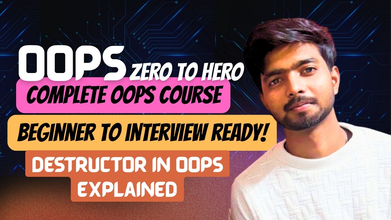 Destructor in OOPS Explained | Object Destruction & Memory Cleanup ...