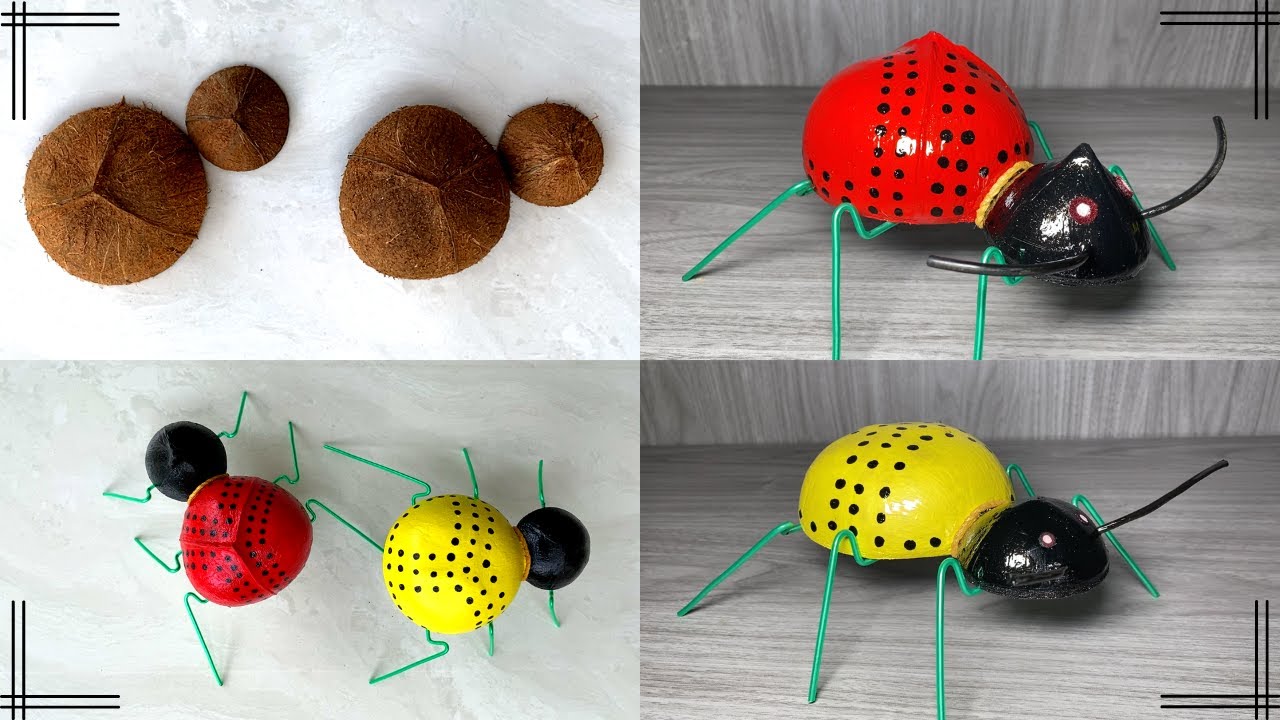 DIY Vibrating Bug, How to make vibrating or moving Bug using Coconut ...