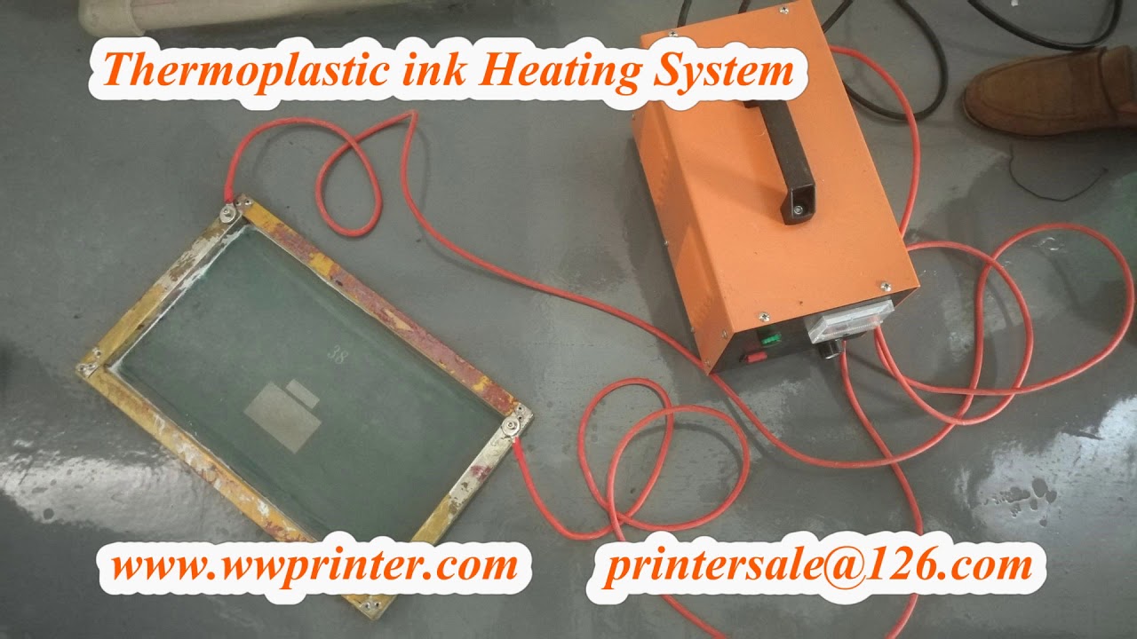 Thermoplastic screen Ink Heating System/Heater for high temperature ink ...