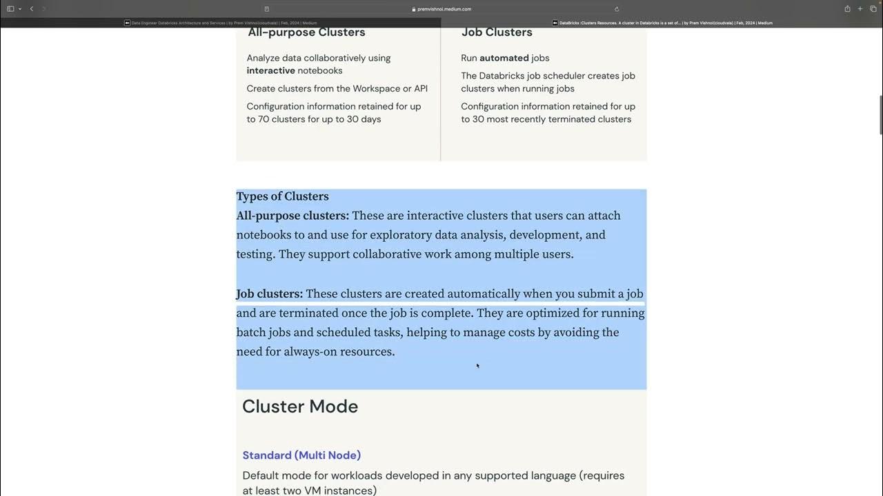 Databricks Clusters Resources Setup And Explained In 5 Minutes Easy Guide Youtube