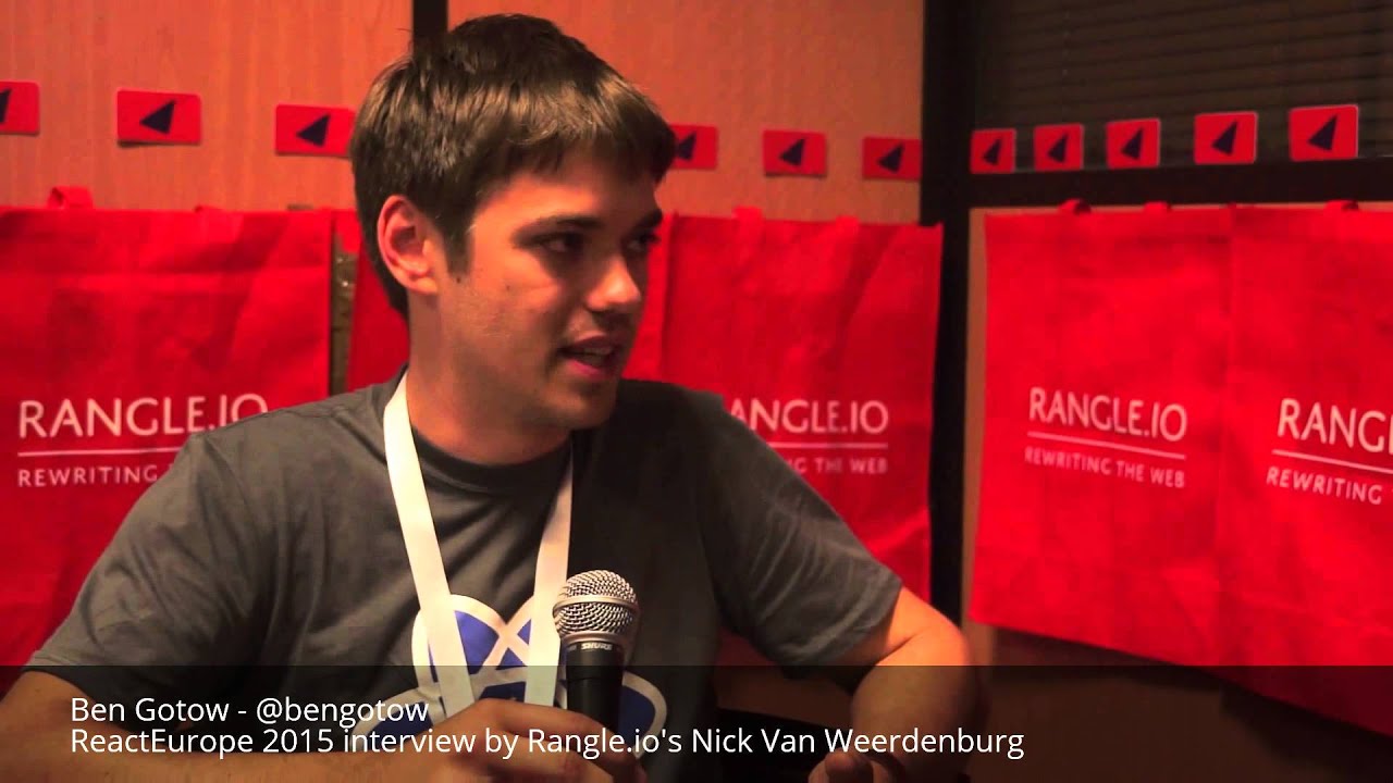 Ben Gotow's interview at ReactEurope 2015 by Rangle.io - YouTube