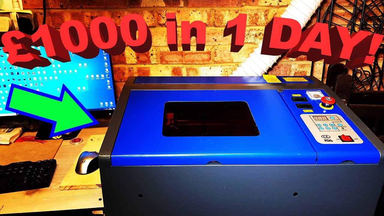 How to Make £1,000 a DAY with K40 Laser - YouTube