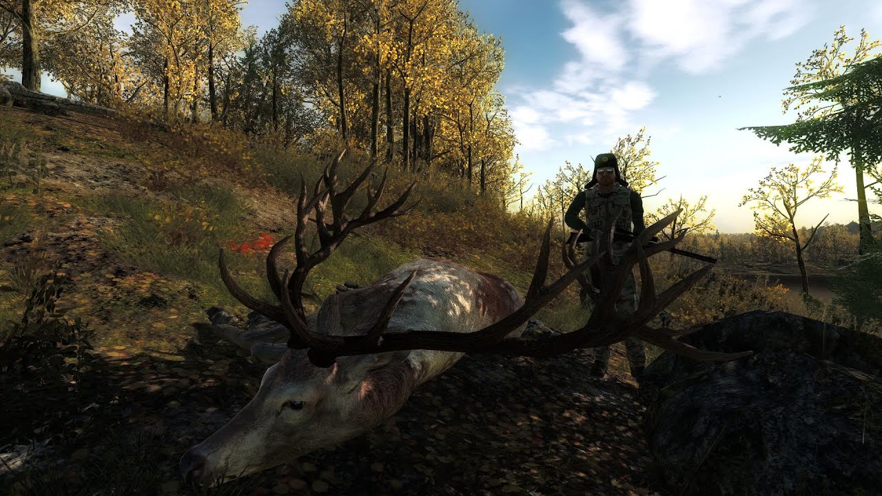 The Hunter Monster Piebald Red Deer - YouTube