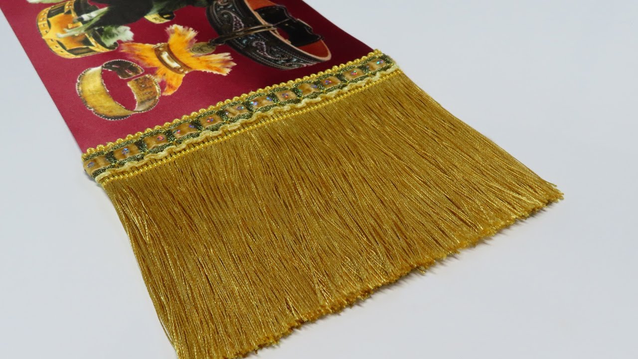 Ornate Velvet Fringe For Sash Awards - YouTube