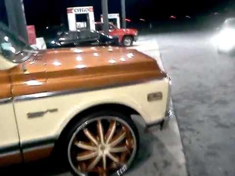 1972 chevy c10 pickup on 22 inch Budnik - YouTube